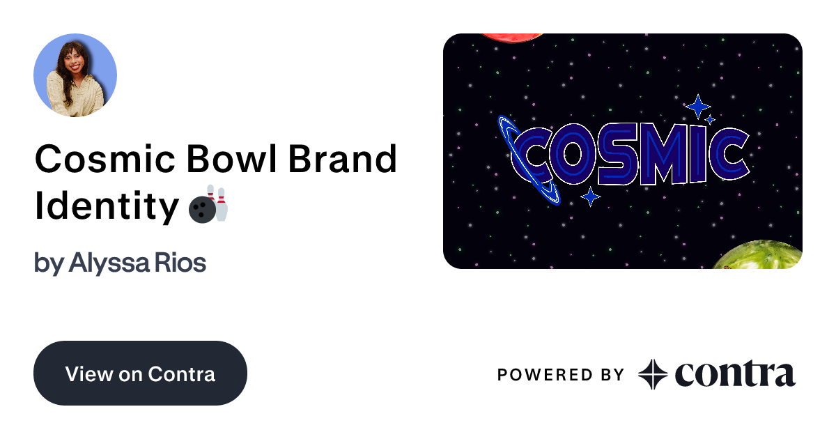 Cosmic Bowl Brand Identity 🎳 by Alyssa Rios