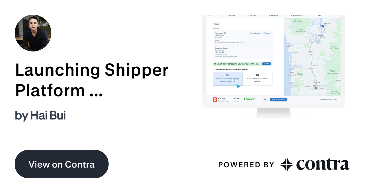 Launching Shipper Platform at Convoy by Hai Bui