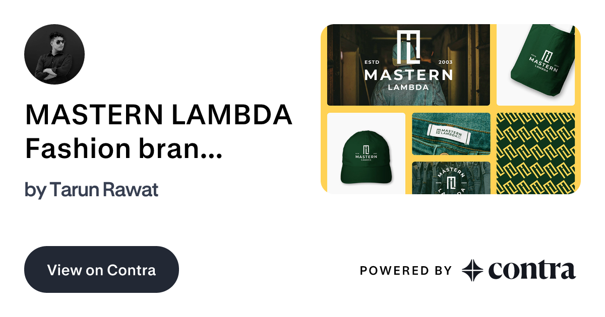 MASTERN LAMBDA Fashion brand logo and brand identity :: Behance by Tarun Rawat