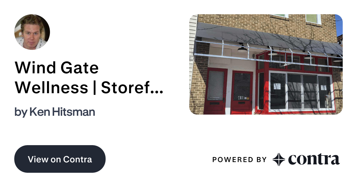 Wind Gate Wellness | Storefront Design Visualization by Ken Hitsman