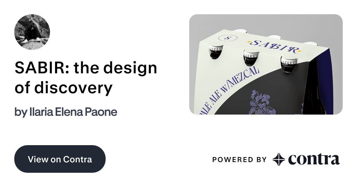 SABIR: the design of discovery by Ilaria Elena Paone