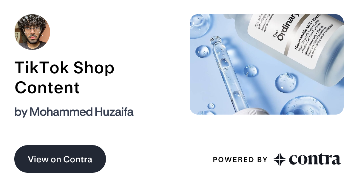 TikTok Shop Content by Mohammed Huzaifa