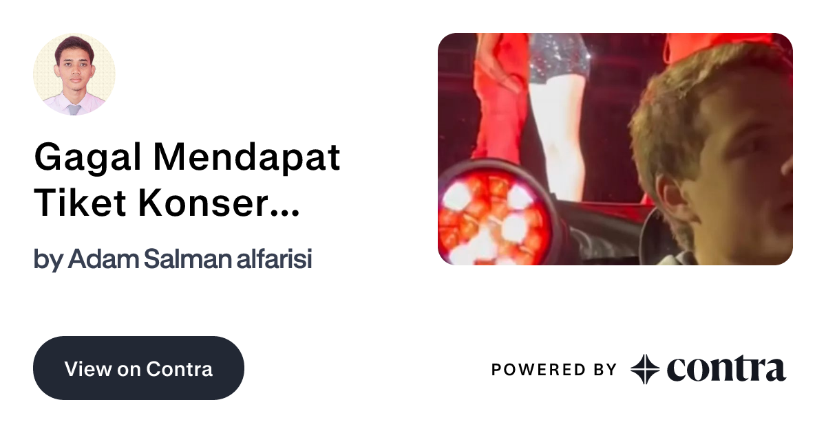 Gagal Mendapat Tiket Konser Taylor Swift, Seorang Fans Rela Jad… by ...