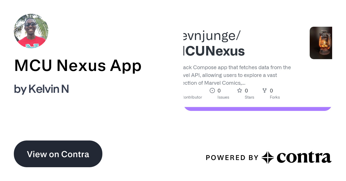 MCU Nexus App by Kelvin N