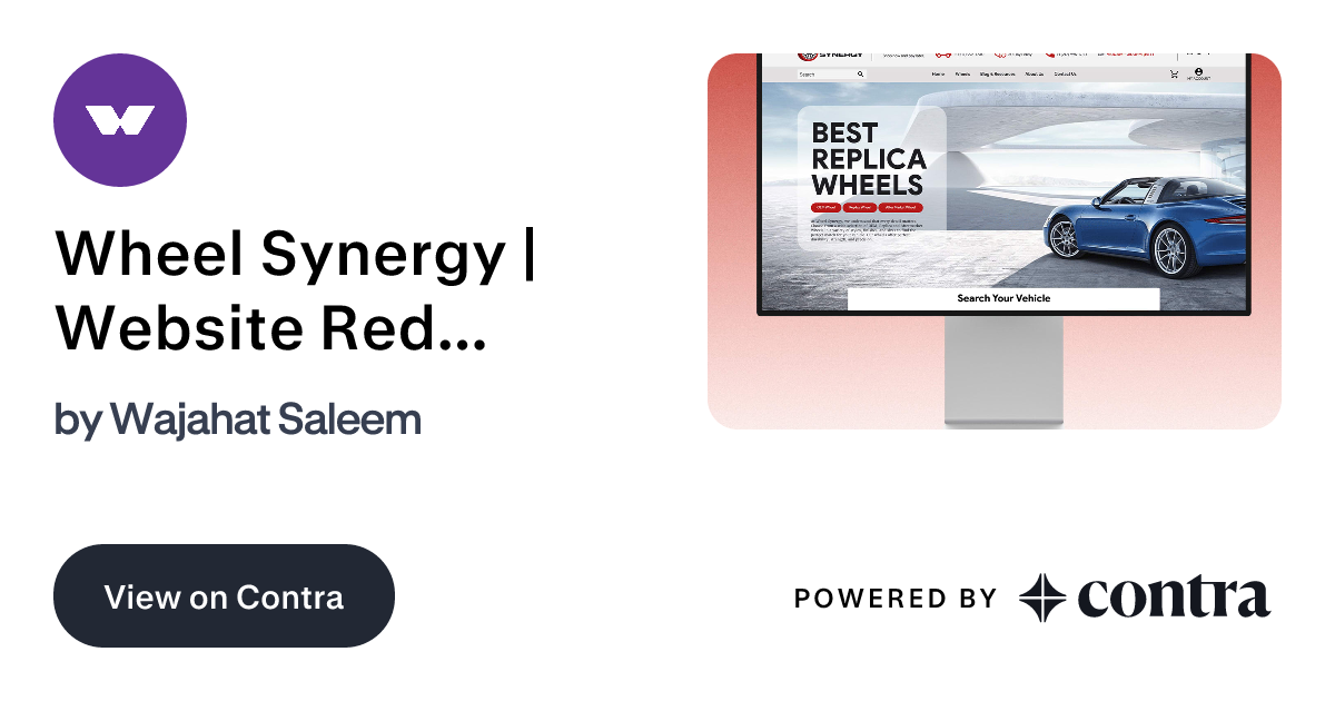 Wheel Synergy | Website Redesign by Wajahat Saleem