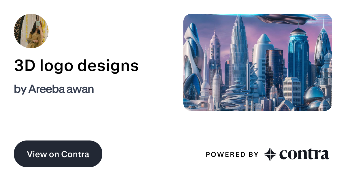 3D logo designs by Areeba awan