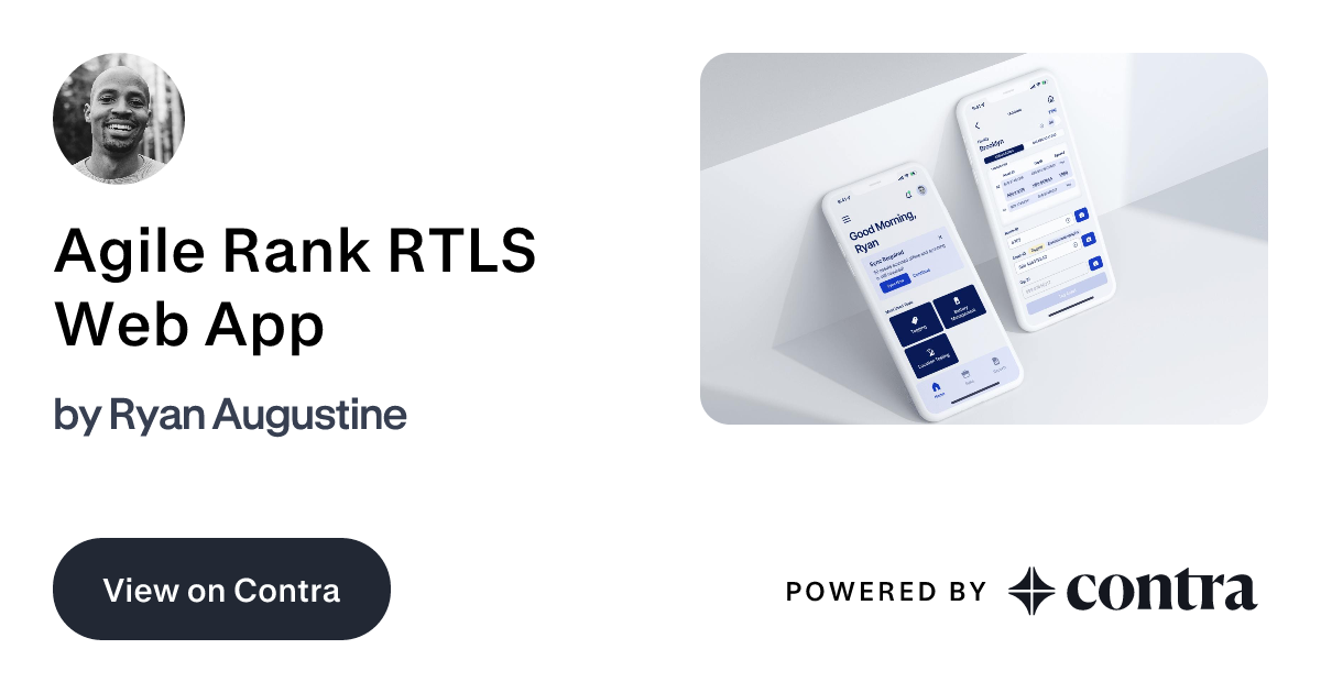 Agile Rank RTLS Web App by Ryan Augustine