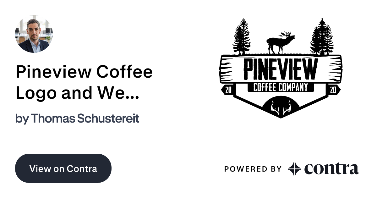 Pineview Coffee Logo and Website Design by Thomas Schustereit