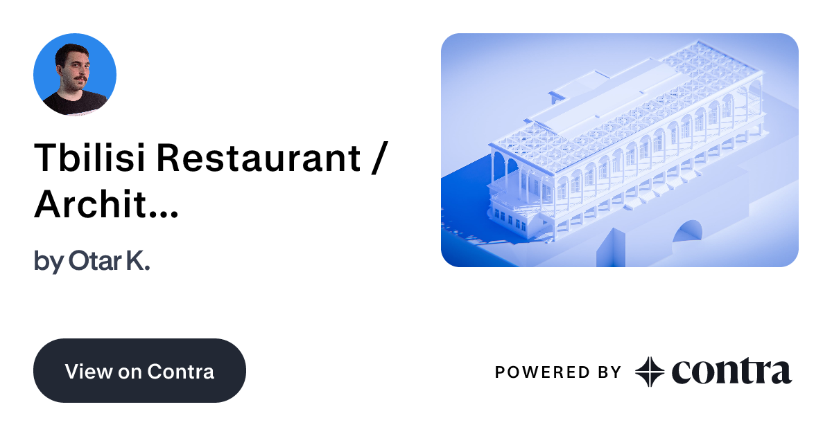 Tbilisi Restaurant / Architectural Modeling by Otar K.