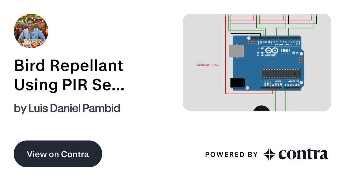 Bird Repellant Using PIR Sensor And Buzzer by Luis Daniel Pambid