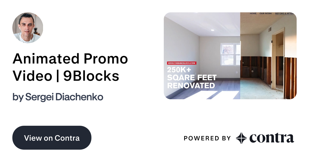 Animated Promo Video | 9Blocks by Sergei Diachenko