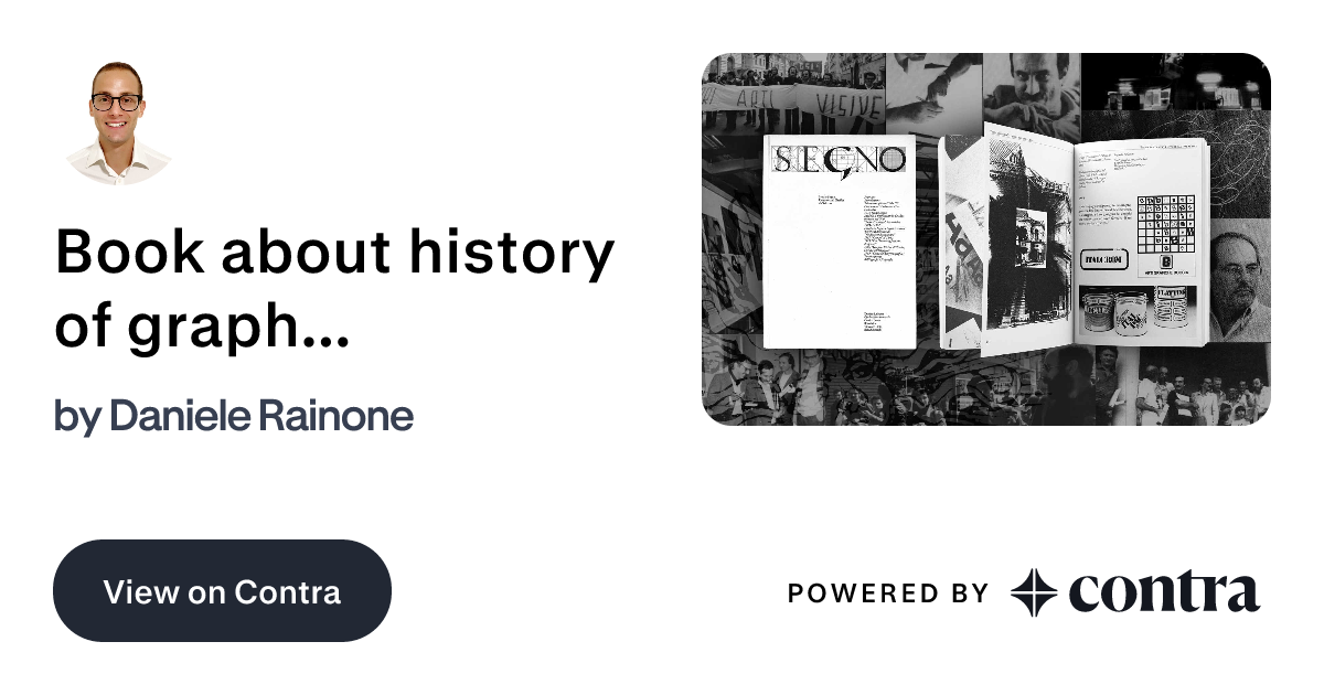 Book about history of graphic design of my city by Daniele Rainone