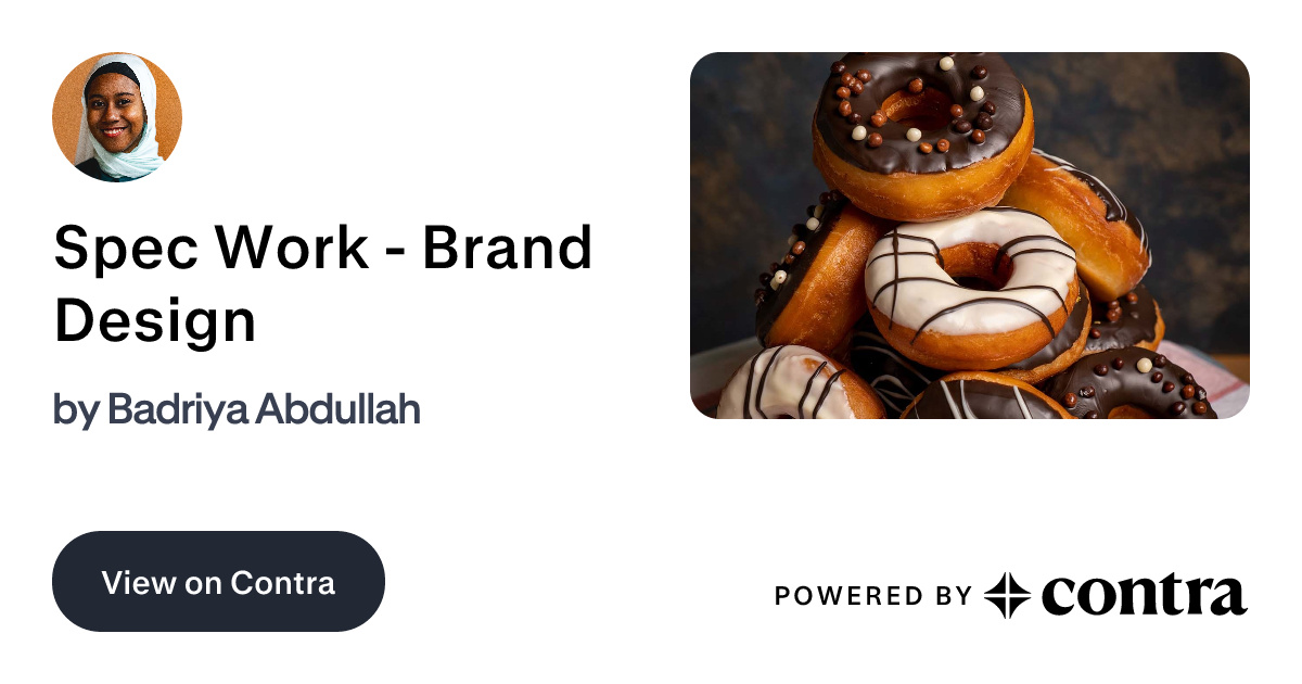 Spec Work - Brand Design by Badriya Abdullah