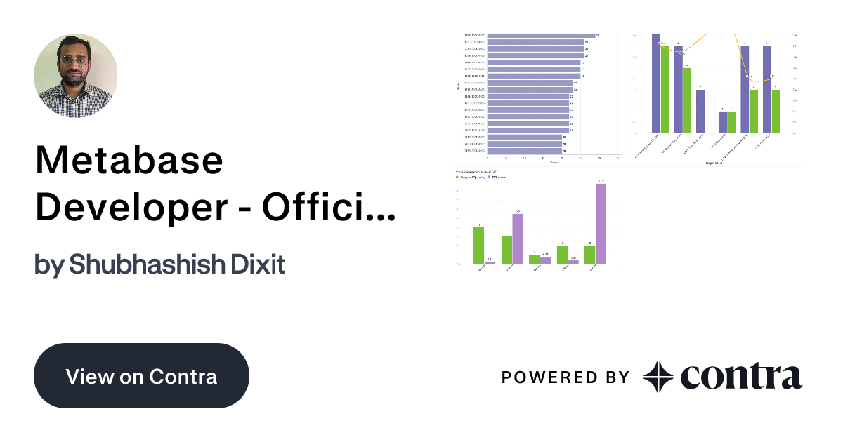 Metabase Developer - Official Partner by Shubhashish Dixit