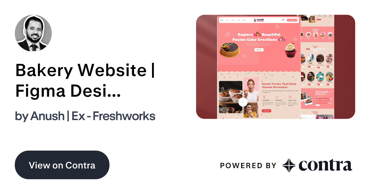 Bakery Website | Figma Design + Framer Development (WIP) by Anush | Ex ...
