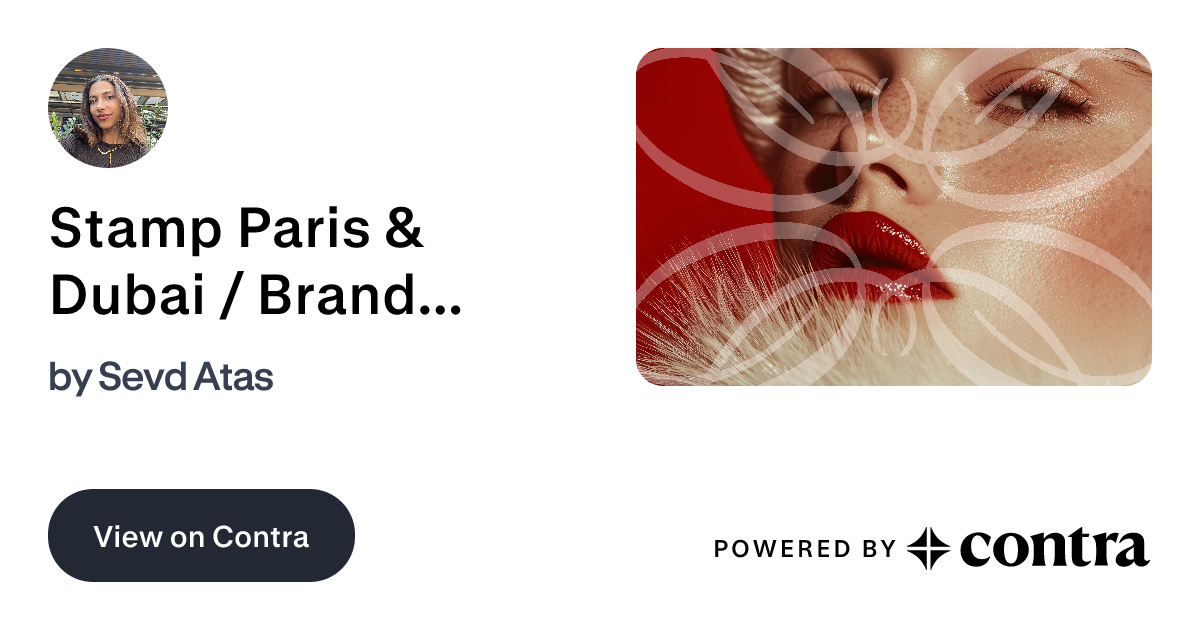 Stamp Paris & Dubai / Brand & Packaging by Sevd Atas