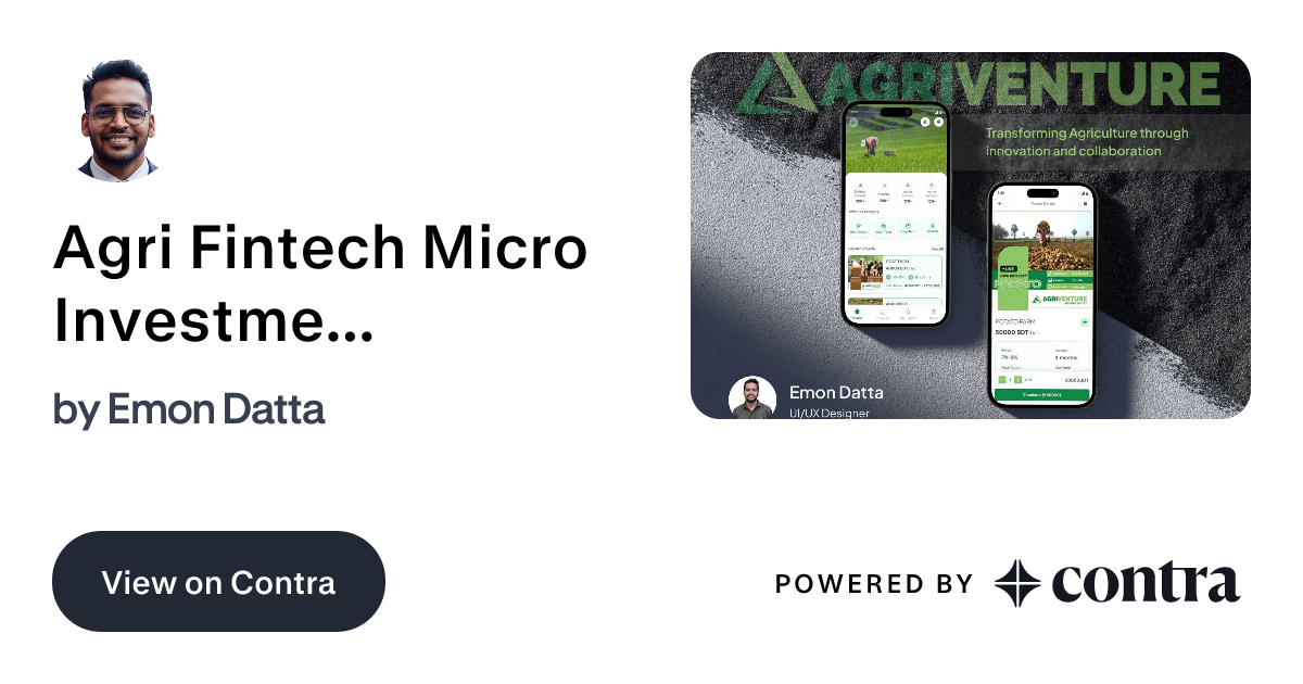 Agri Fintech Micro Investment Solution by Emon Datta