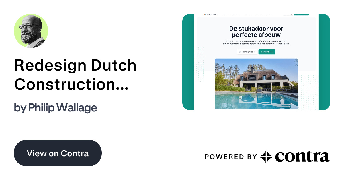 Redesign Dutch Construction Company by Philip Wallage