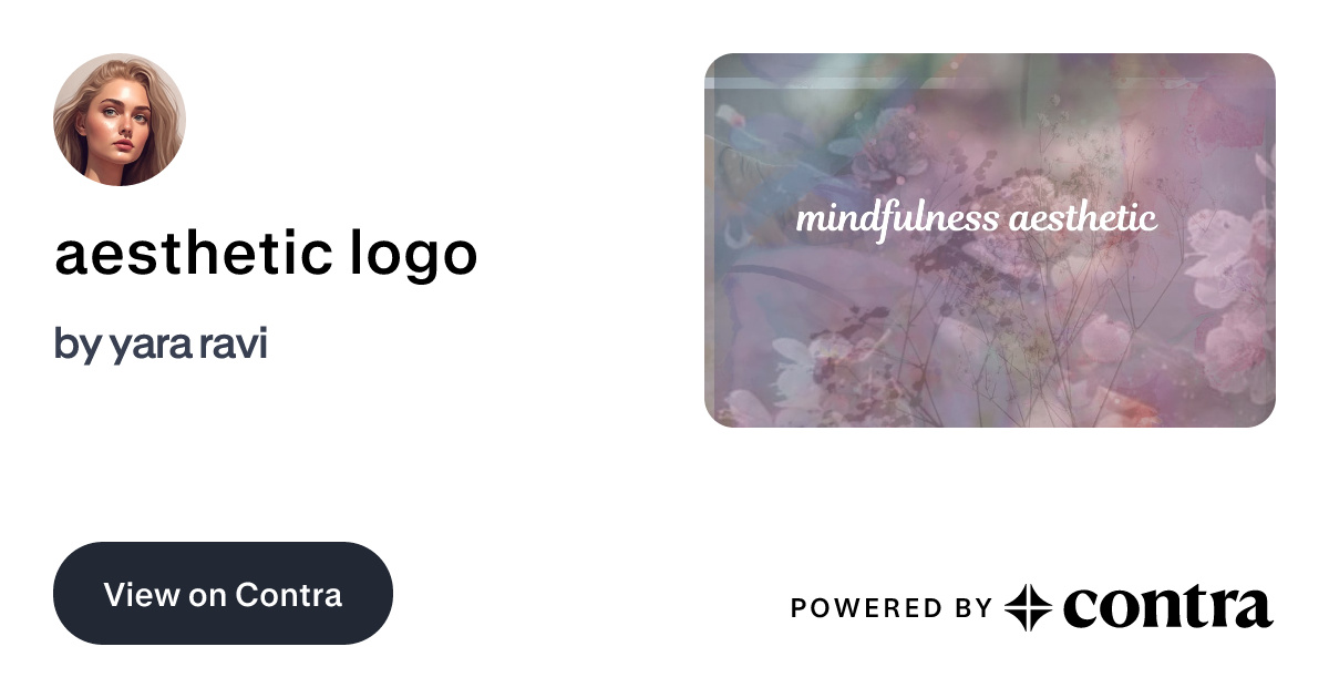 aesthetic logo by yara ravi