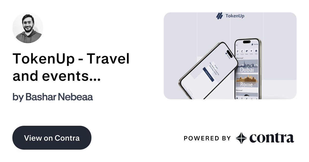 TokenUp - Travel and events app by Bashar Nebeaa