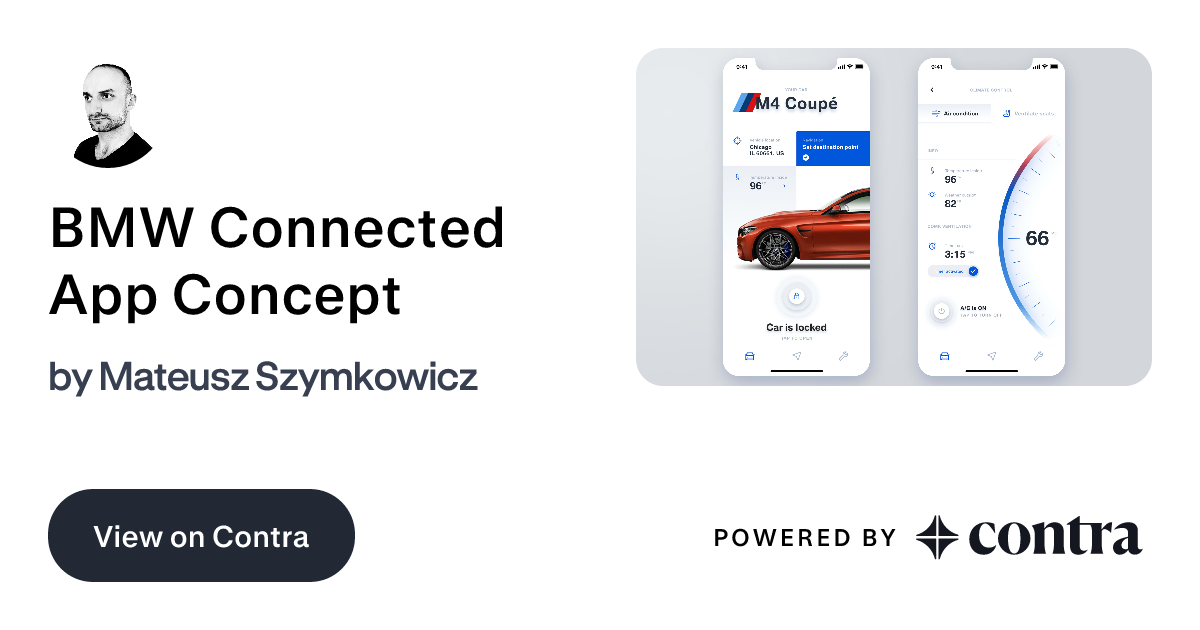 BMW Connected App Concept by Mateusz Szymkowicz