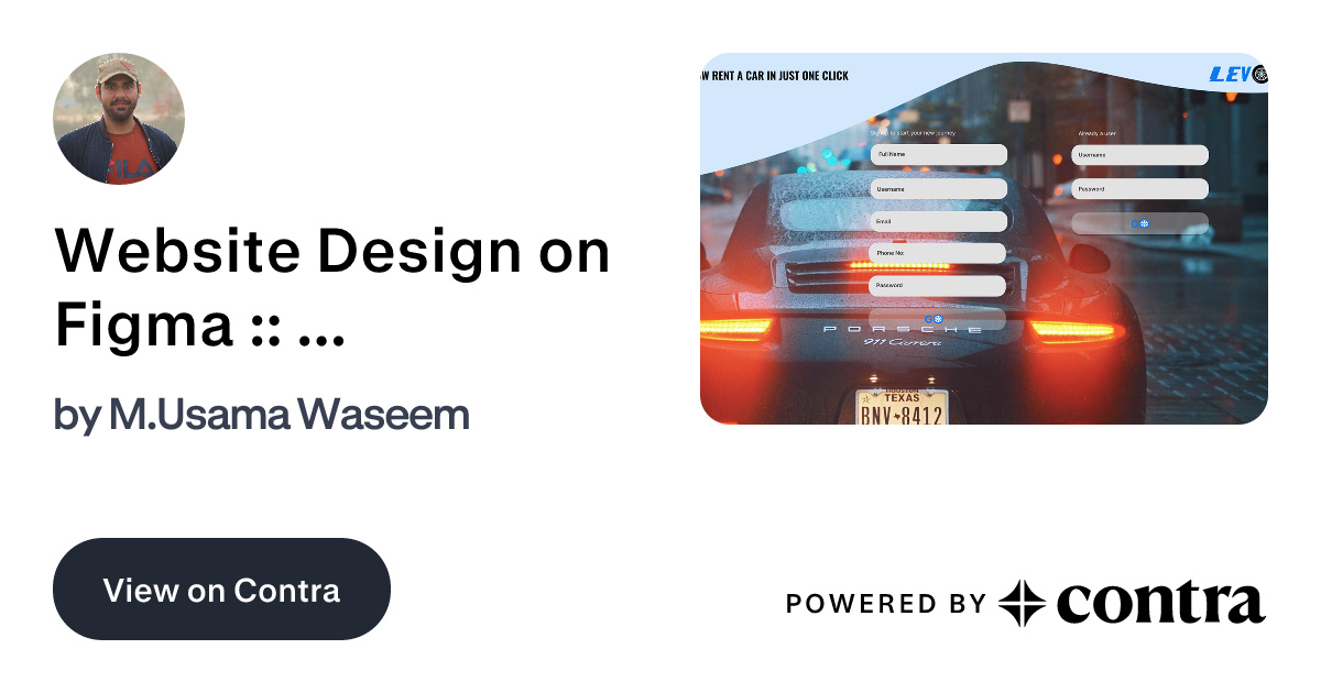 Website Design on Figma :: Behance by M.Usama Waseem