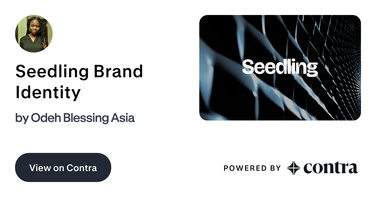 Seedling Brand Identity by Odeh Blessing Asia