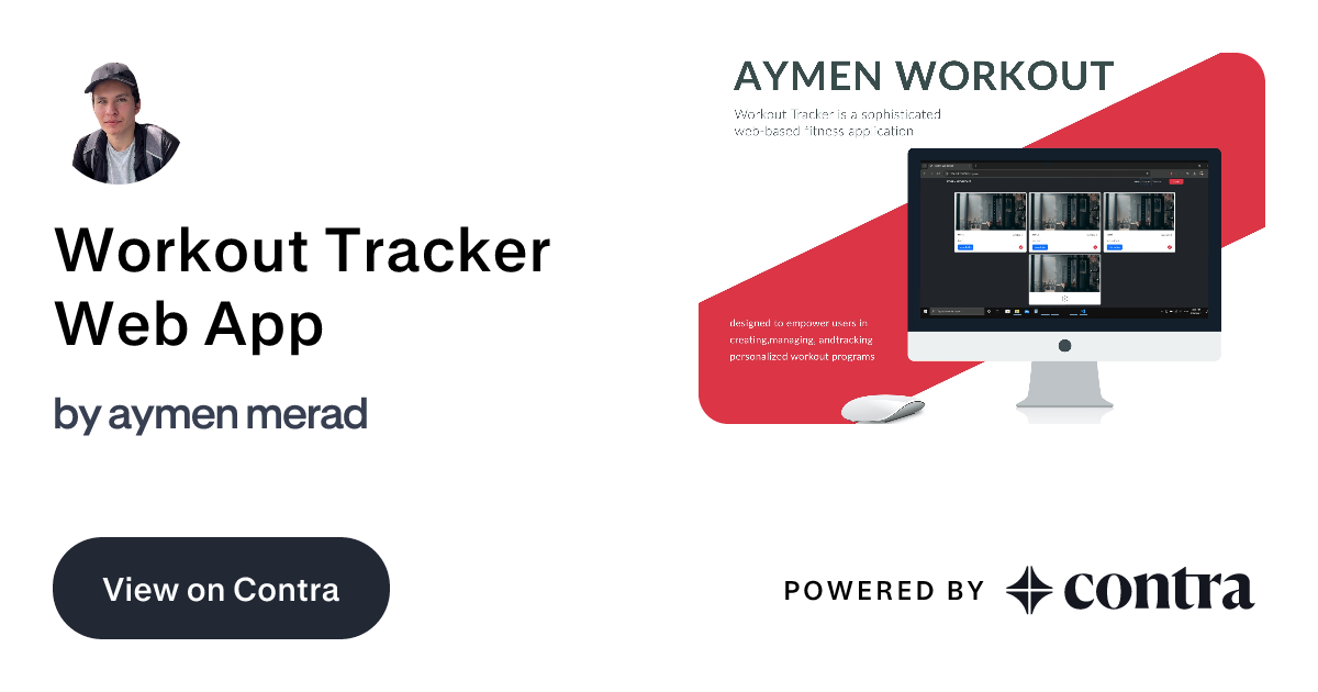 Workout Tracker Web App by aymen merad