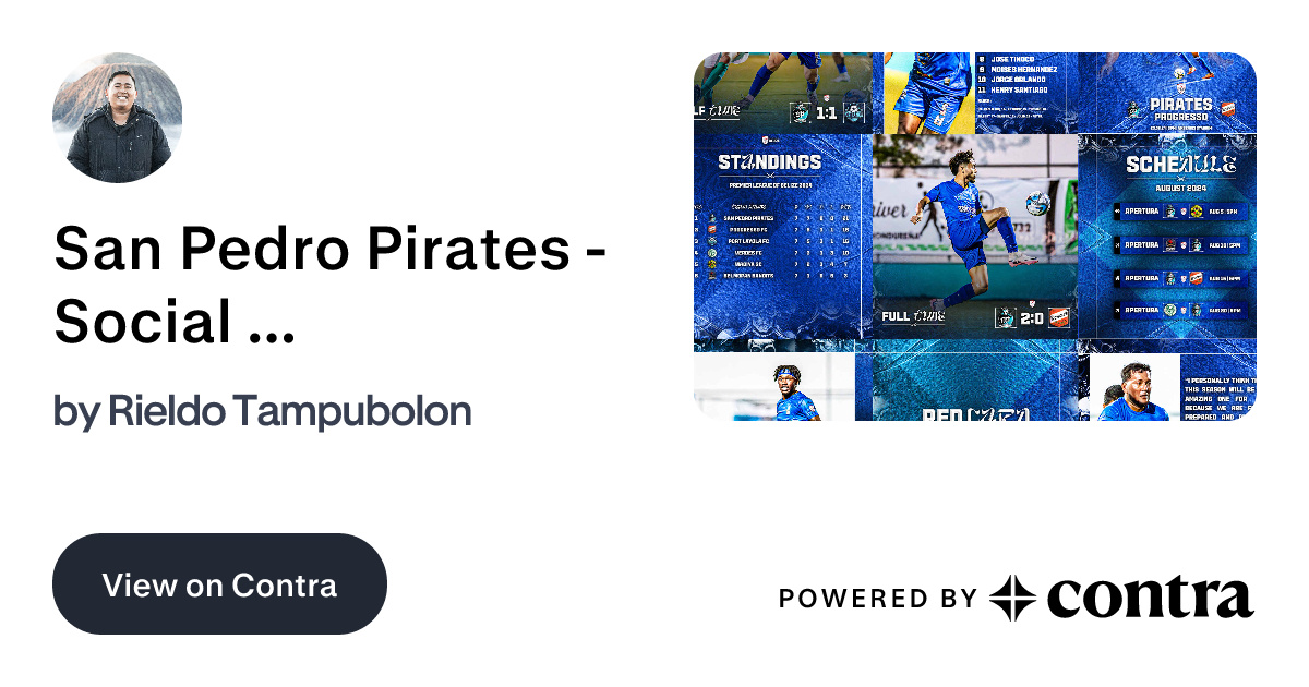 San Pedro Pirates - Social Media Rebrand by Rieldo Tampubolon