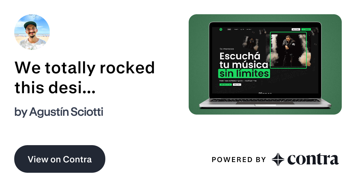 We totally rocked this design! 🎸 by Agustín Sciotti