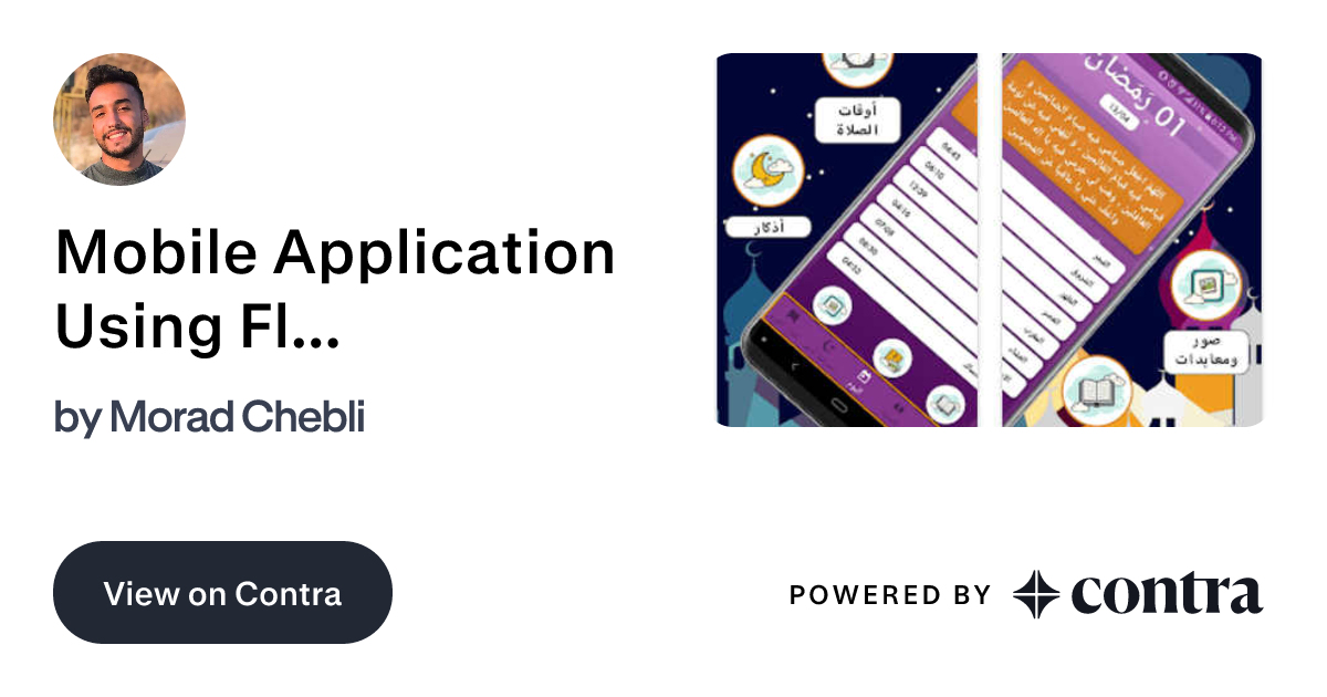 Mobile Application Using Flutter by Morad Chebli