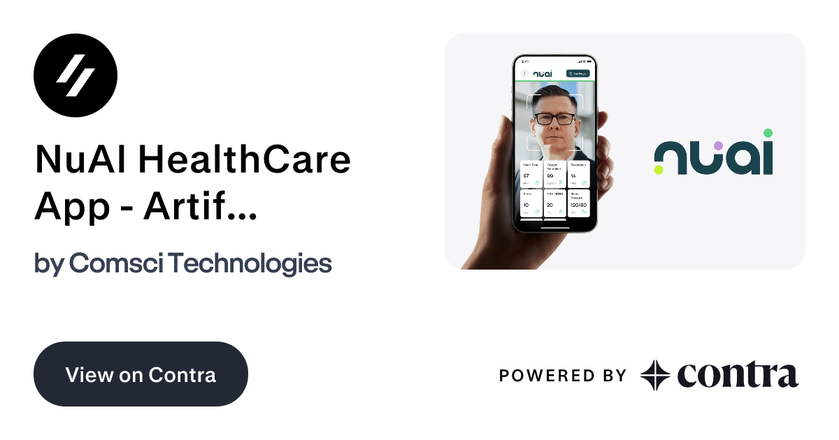 NuAI HealthCare App - Artificial Intelligence by Comsci Technologies