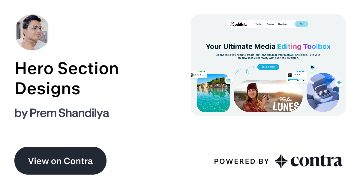 Hero Section Designs by Prem Shandilya