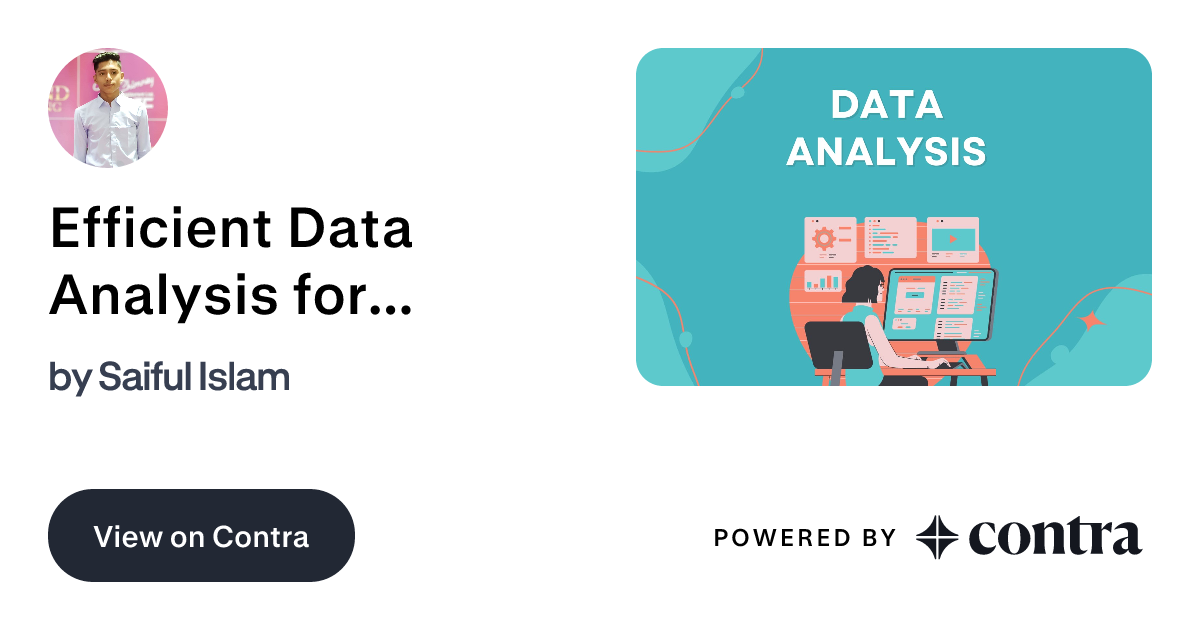 Efficient Data Analysis for Large-Scale Database by Saiful Islam