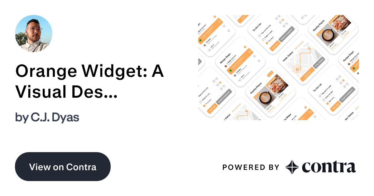 Orange Widget: A Visual Design Kit for Rapid Integration by C.J. Dyas