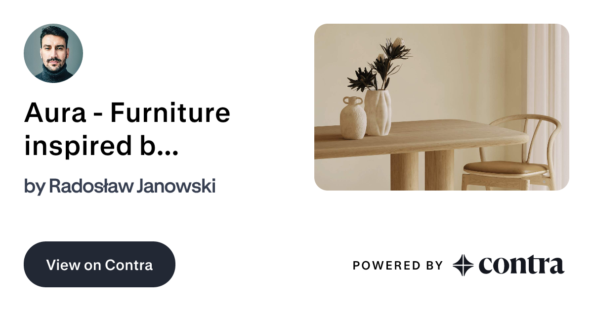 Aura - Furniture inspired by polish landscapes by Radosław Janowski