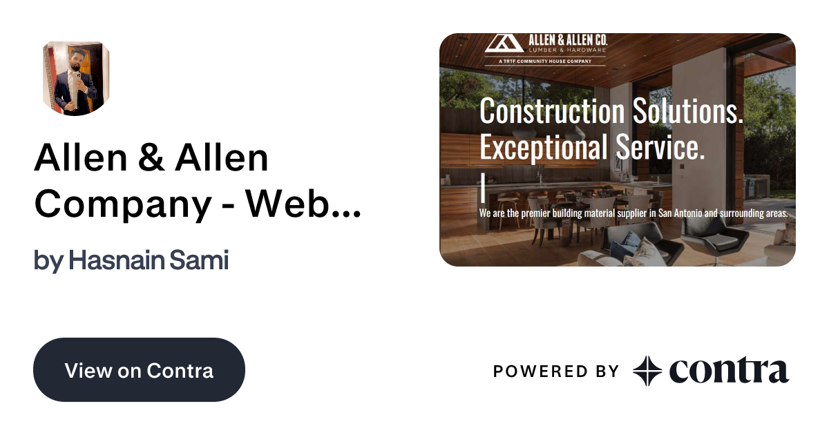 Allen & Allen Company - Website Design & Development by Hasnain Sami