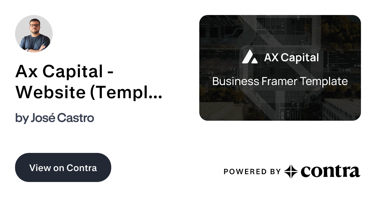Ax Capital - Website (Template) by José Castro