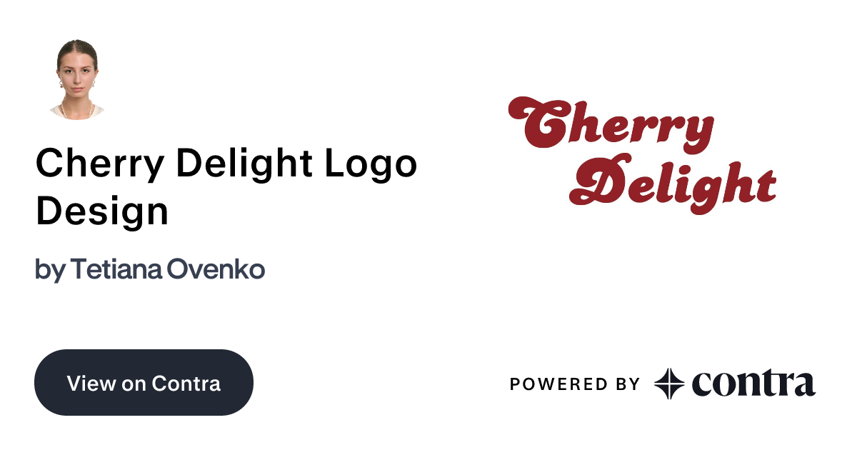 Cherry Delight Logo Design by Tetiana Ovenko