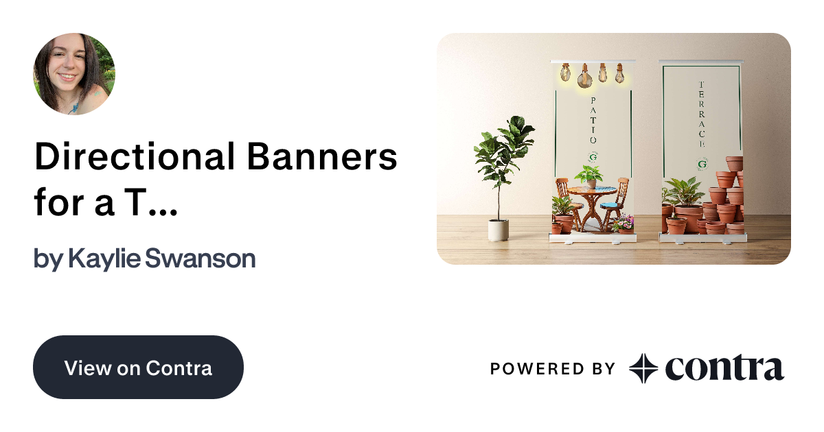 Directional Banners for a Trendy Garden Center - The Greenery by Kaylie ...