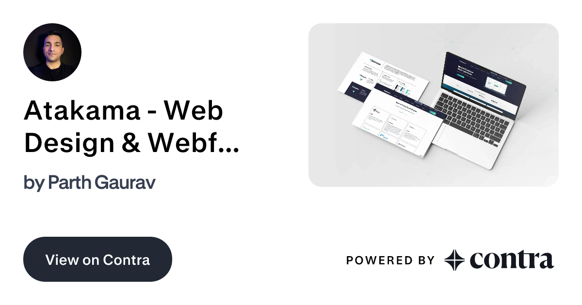 Atakama - Web Design & Webflow Development by Parth Gaurav
