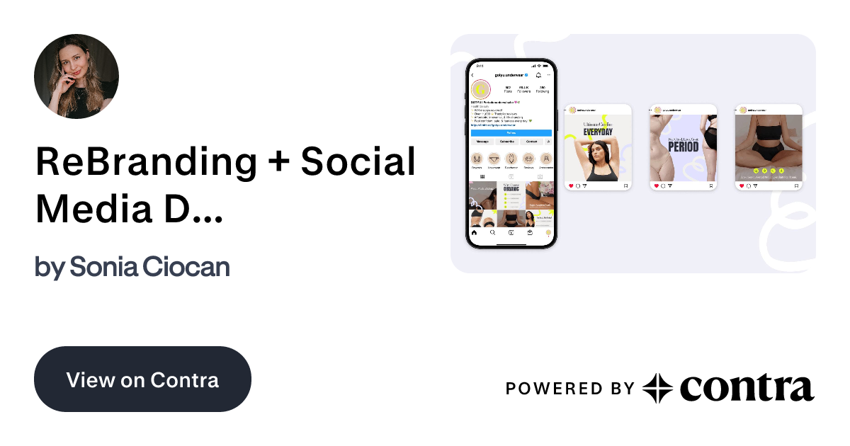 ReBranding + Social Media Design by Sonia Ciocan