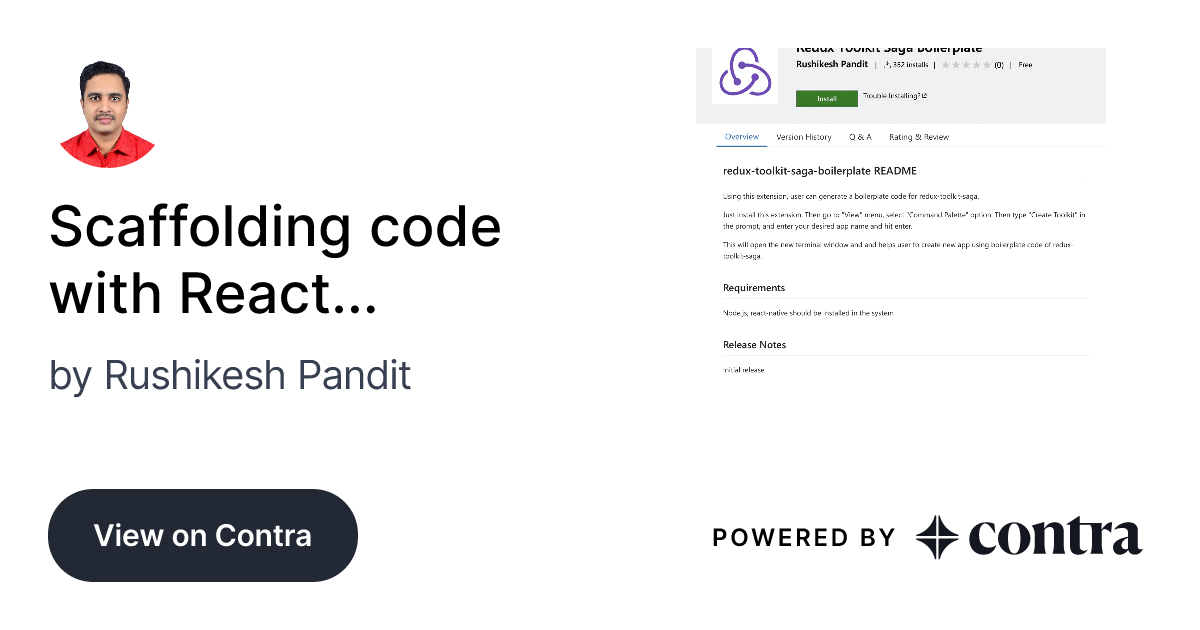 Scaffolding Code With React Native Redux Toolkit Saga And Js By 4402