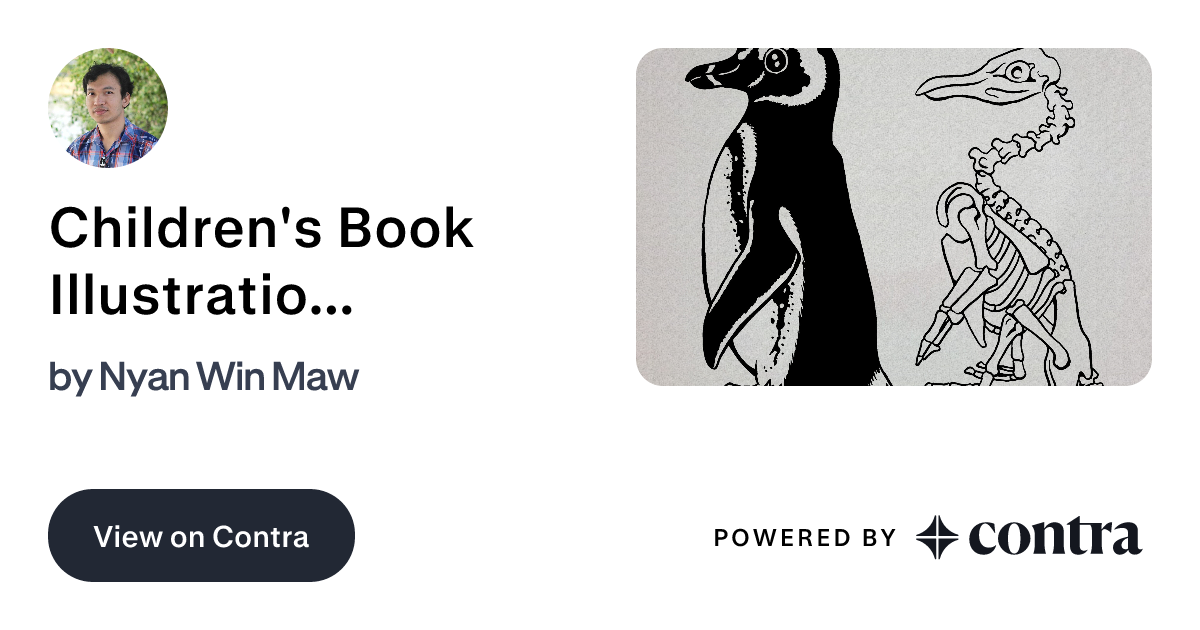 Children's Book Illustration - Skeletal System by Nyan Win Maw