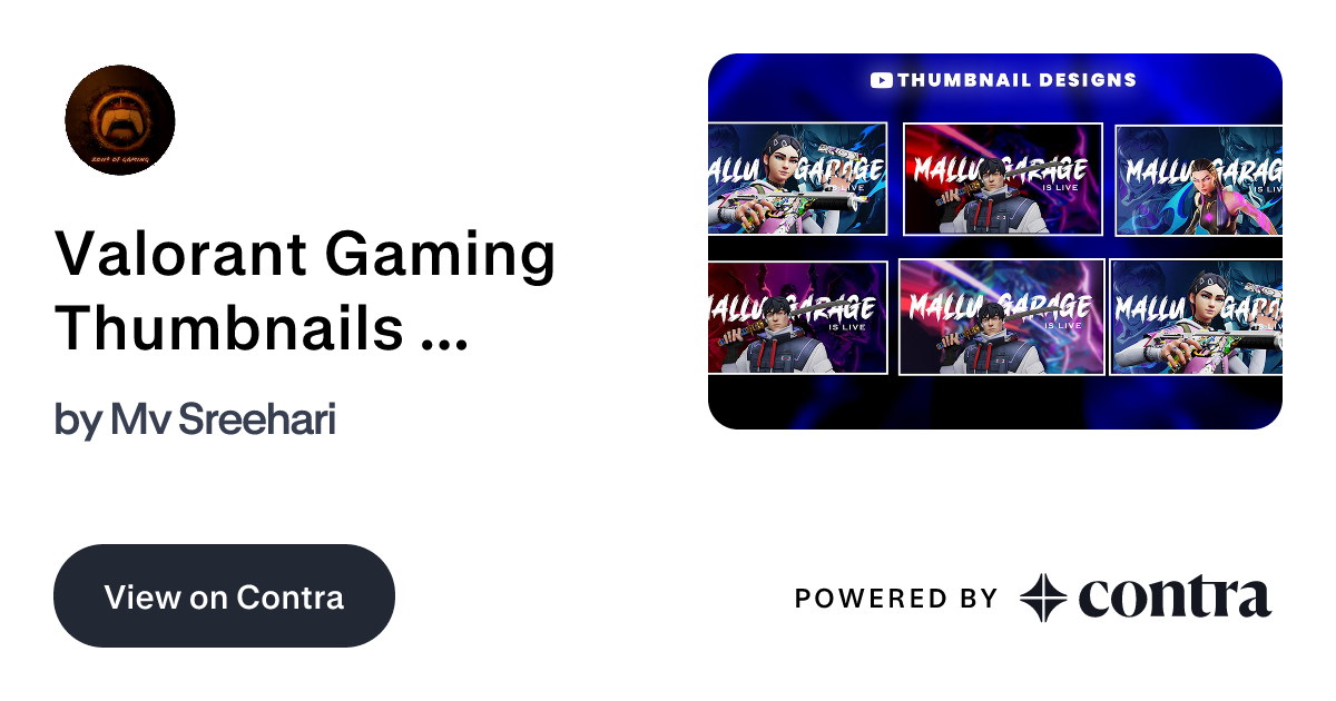 Valorant Gaming Thumbnails :: Behance by Mv Sreehari