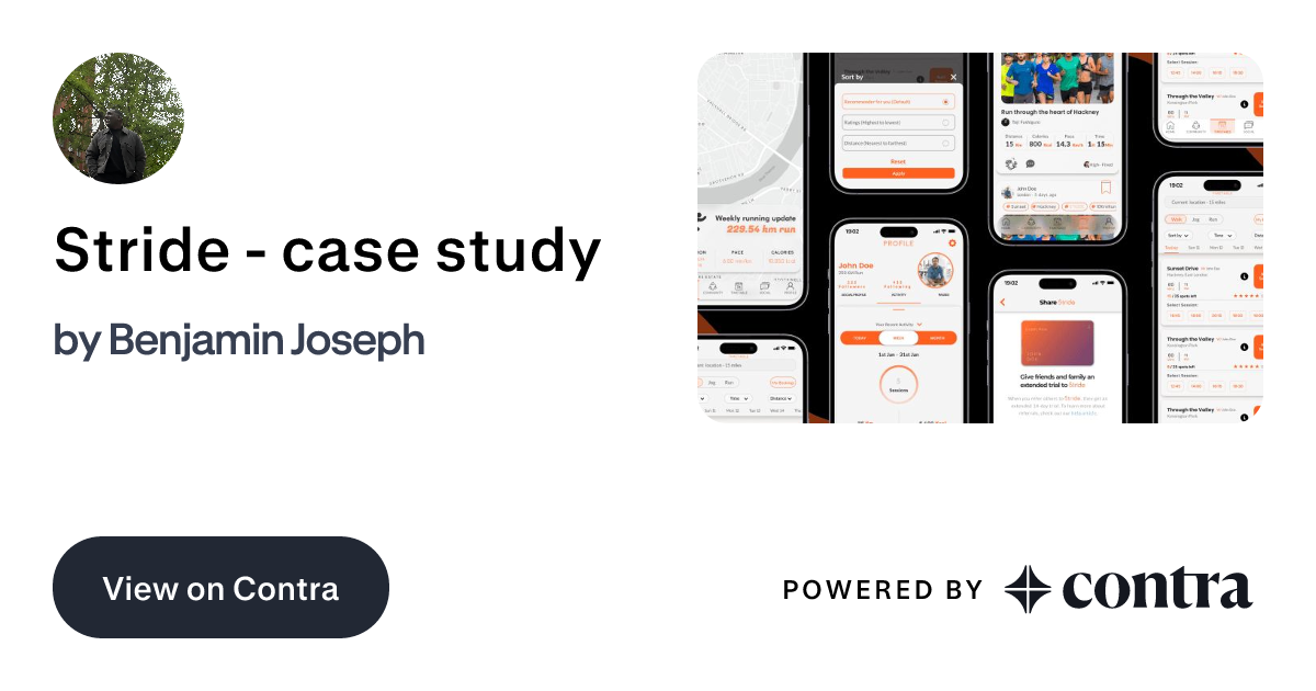 Stride - case study by Benjamin Joseph