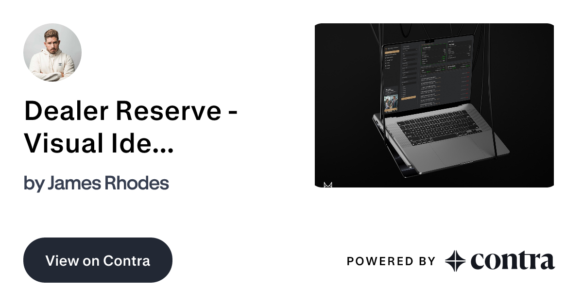 Dealer Reserve - Visual Identity & Website Design by James Rhodes