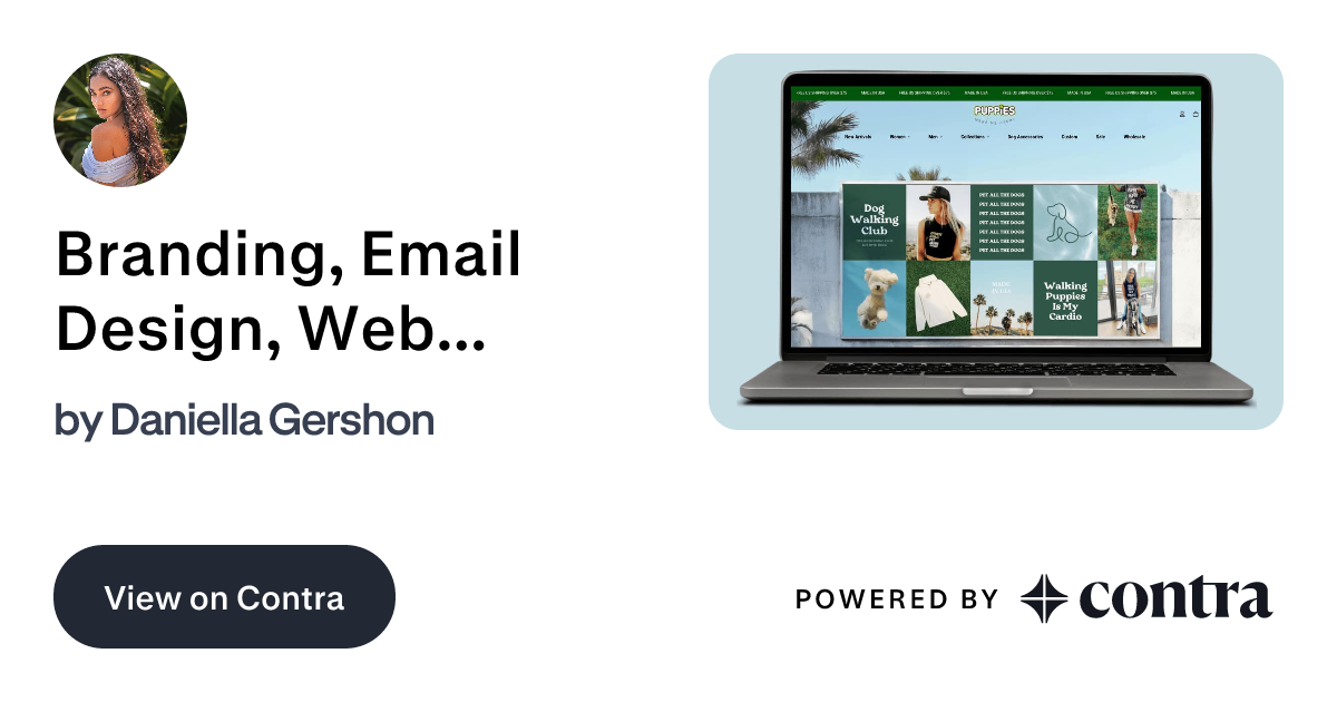 Branding, Email Design, Website Rebrand: Puppies Make Me Happy by ...