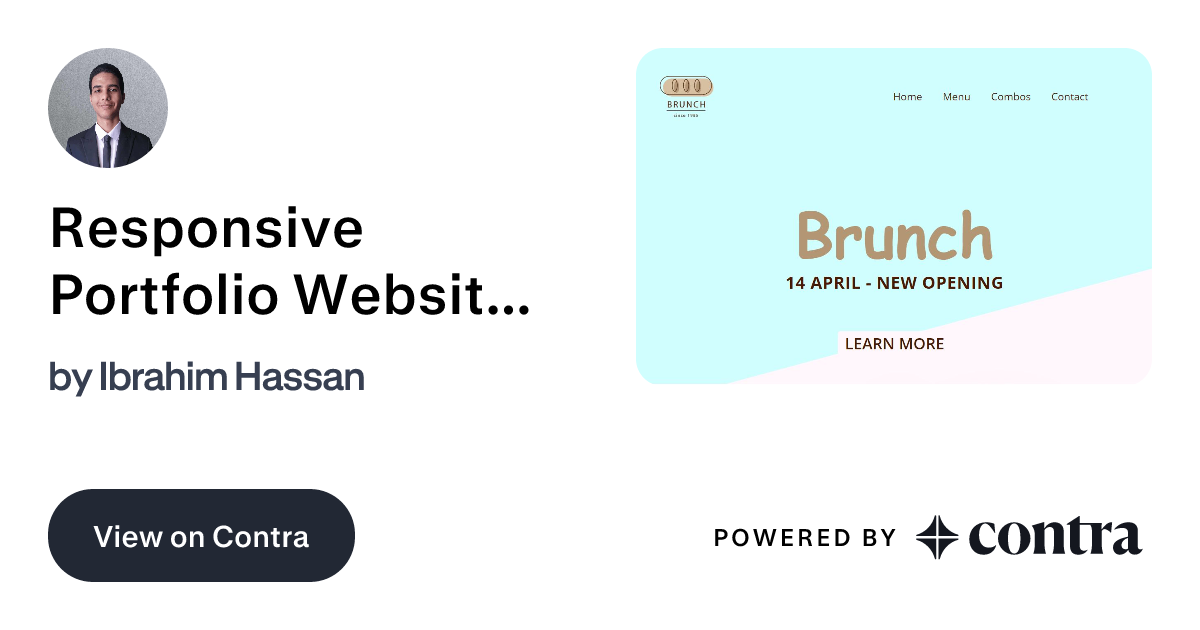 Responsive Portfolio Website Conversion by Ibrahim Hassan