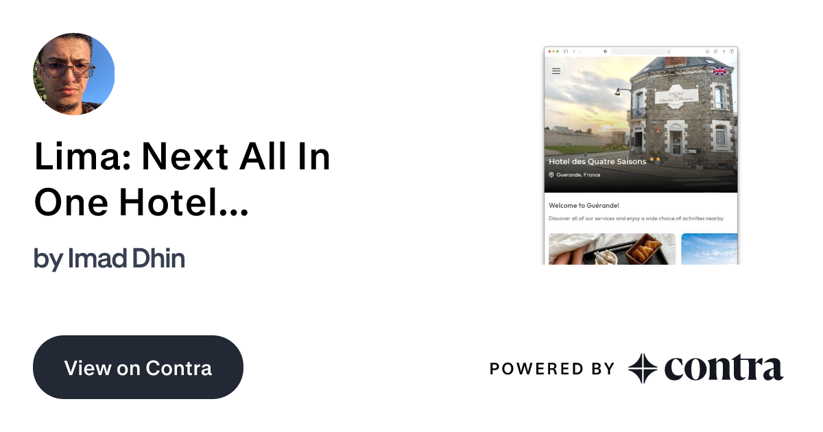 Lima Création: The hotel digital solution by Imad Dhin